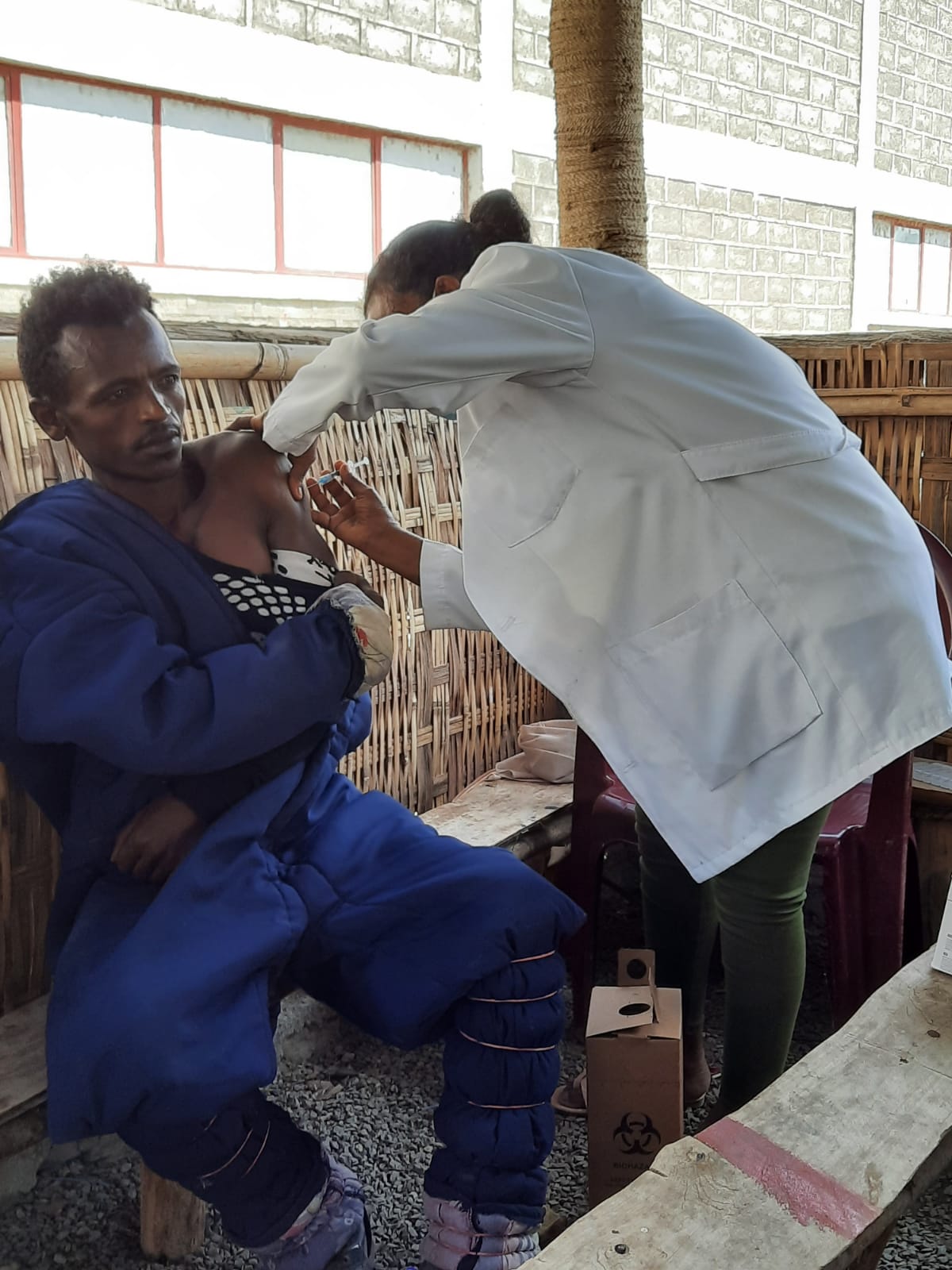 Second round of Covid vaccination started at Sher farms and schools - Sher