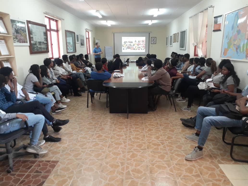 Addis Ababa University students visiting - Sher Ethiopia