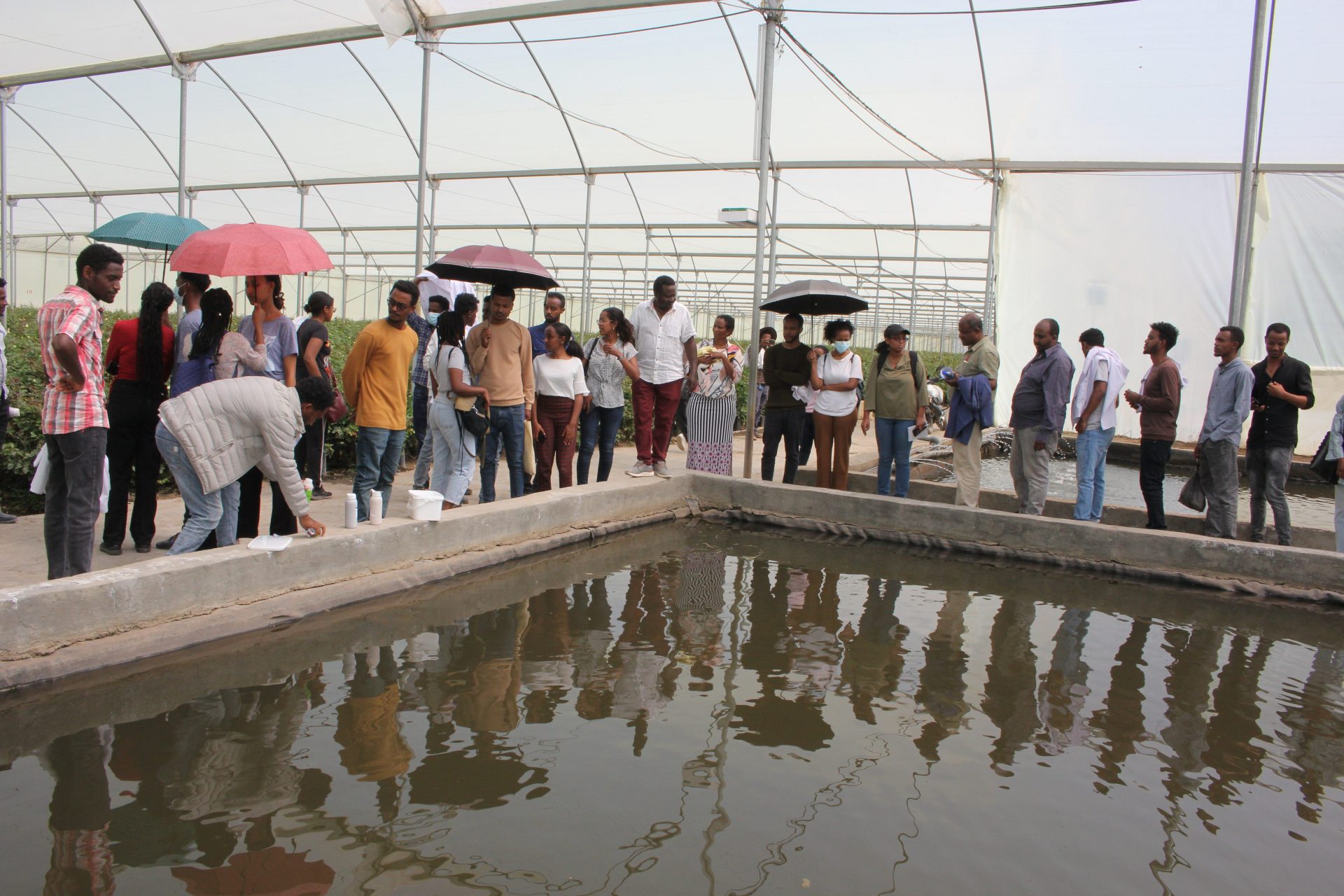 Addis Ababa University students visiting - Sher Ethiopia