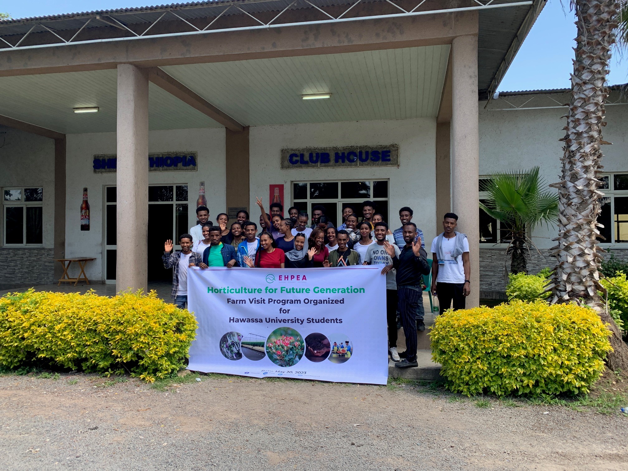 Hawassa University students visiting - Sher Ethiopia