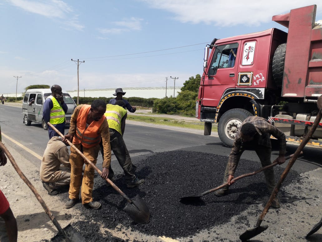 Speed Bumps Installed Near Sher Ethiopia Farms